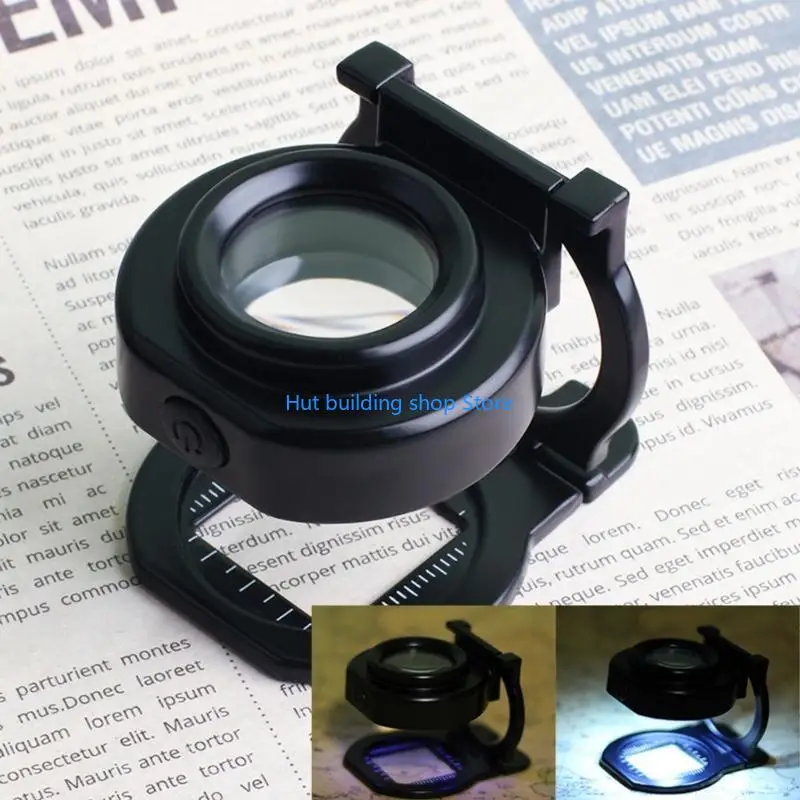 T21C освещенное увеличительное стекло 40x Eye Loupe Lupe Magnifier ...
