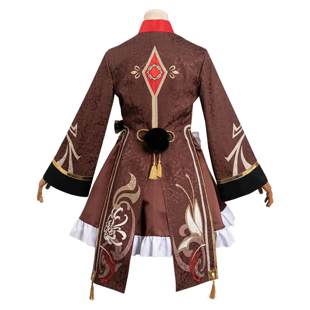 Genshin Impact Hu Tao Cosplay Costume Maid Dress Outfits Halloween ...