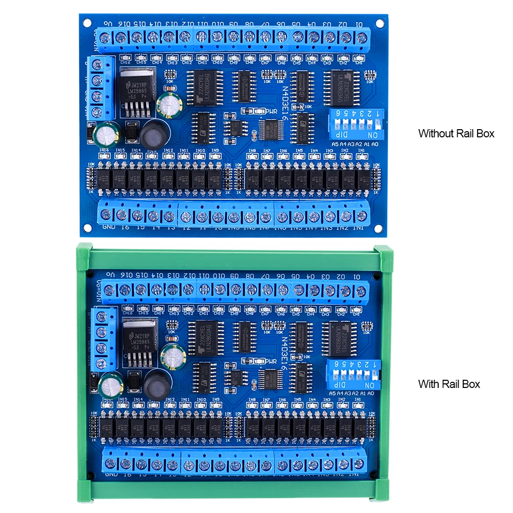 Модуль Modbus RTU DC 12 В 24 В 03 06 16, 16 входов, 16 выходов, модуль ...