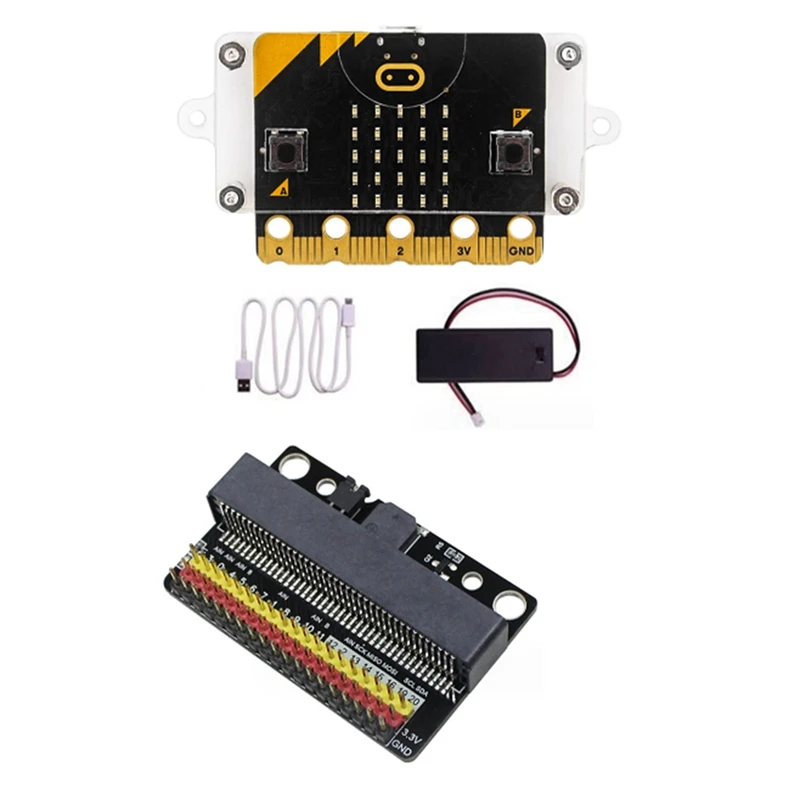 Плата разработки Microbit V2.0 Microbit Smart Car Kit /Qtruck / Python Education BBC Microbit ...