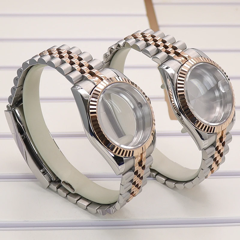 Серебристый и розовое золото 36 мм 40 мм Корпус для часов Datejust ...