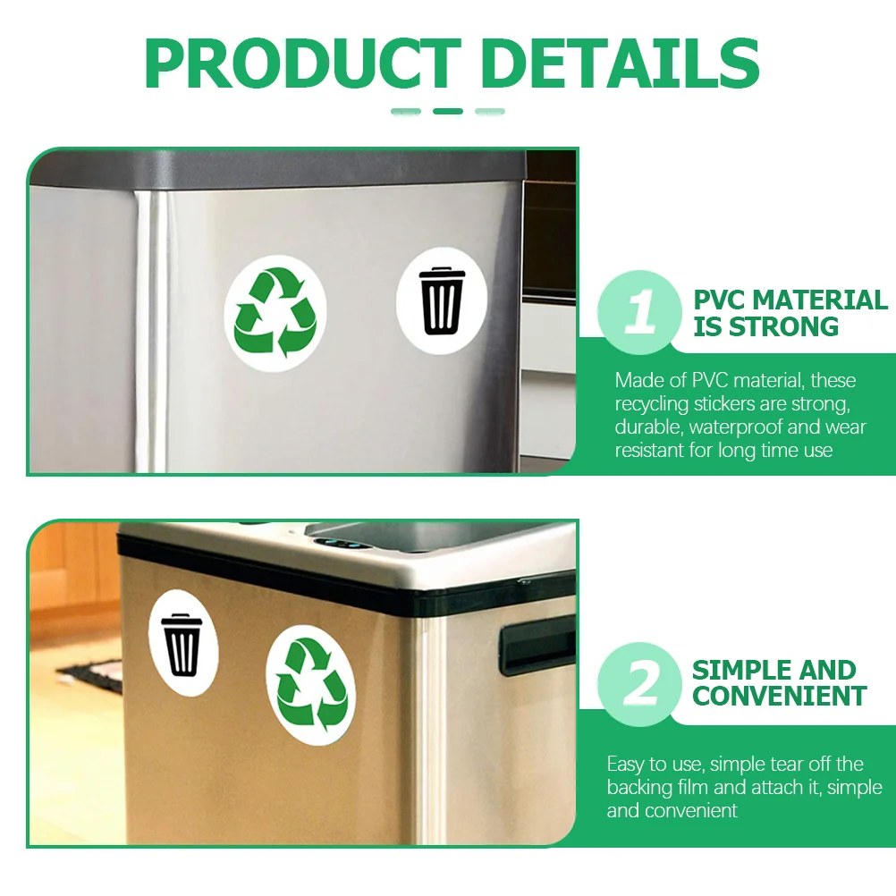 Trash Stickers Recycle Can Sticker Recycling Garbage Sign Bin ...