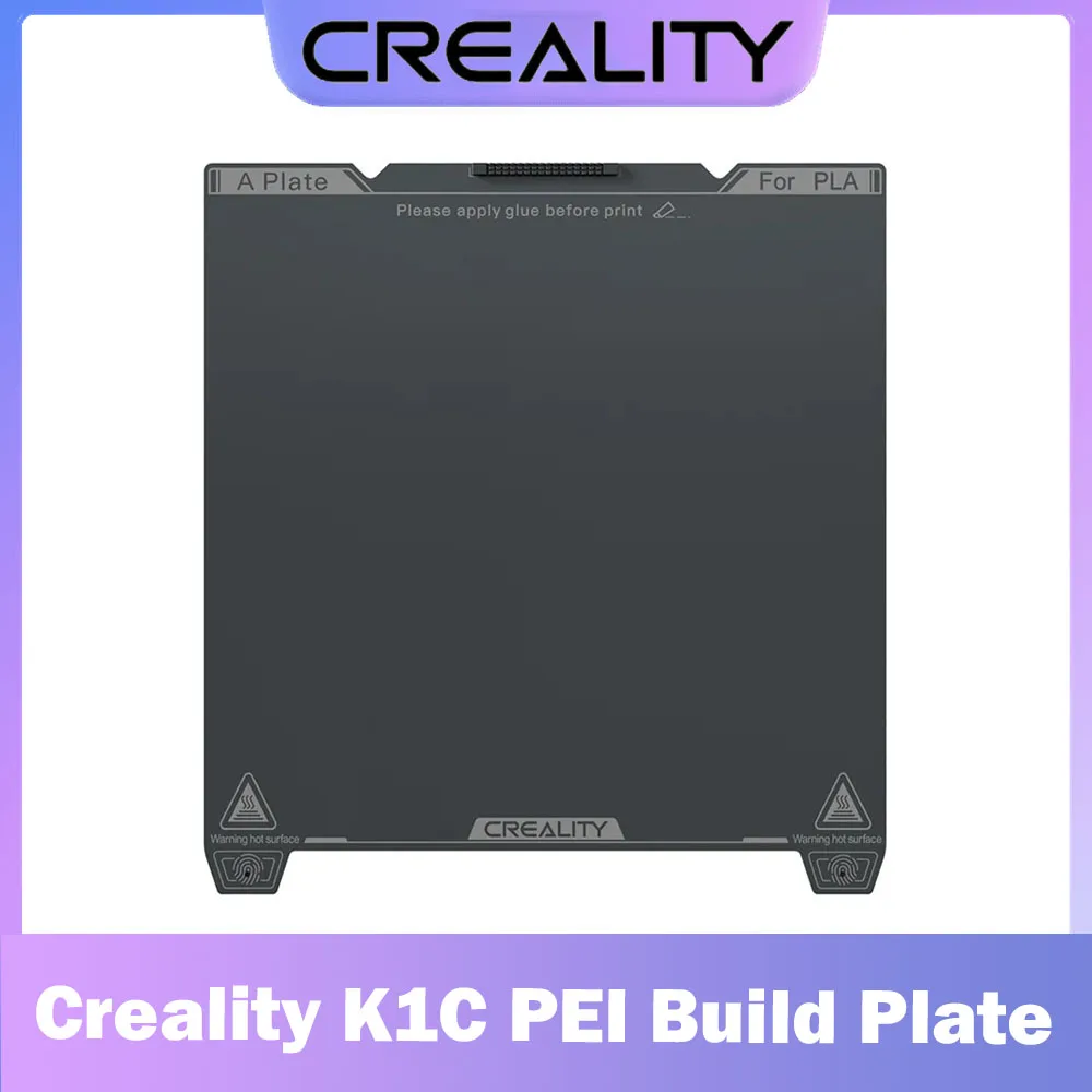 Пластина Creality K1C, 235x235 мм, гладкая поверхность, лист PEI, магнитная Гибкая стальная ...