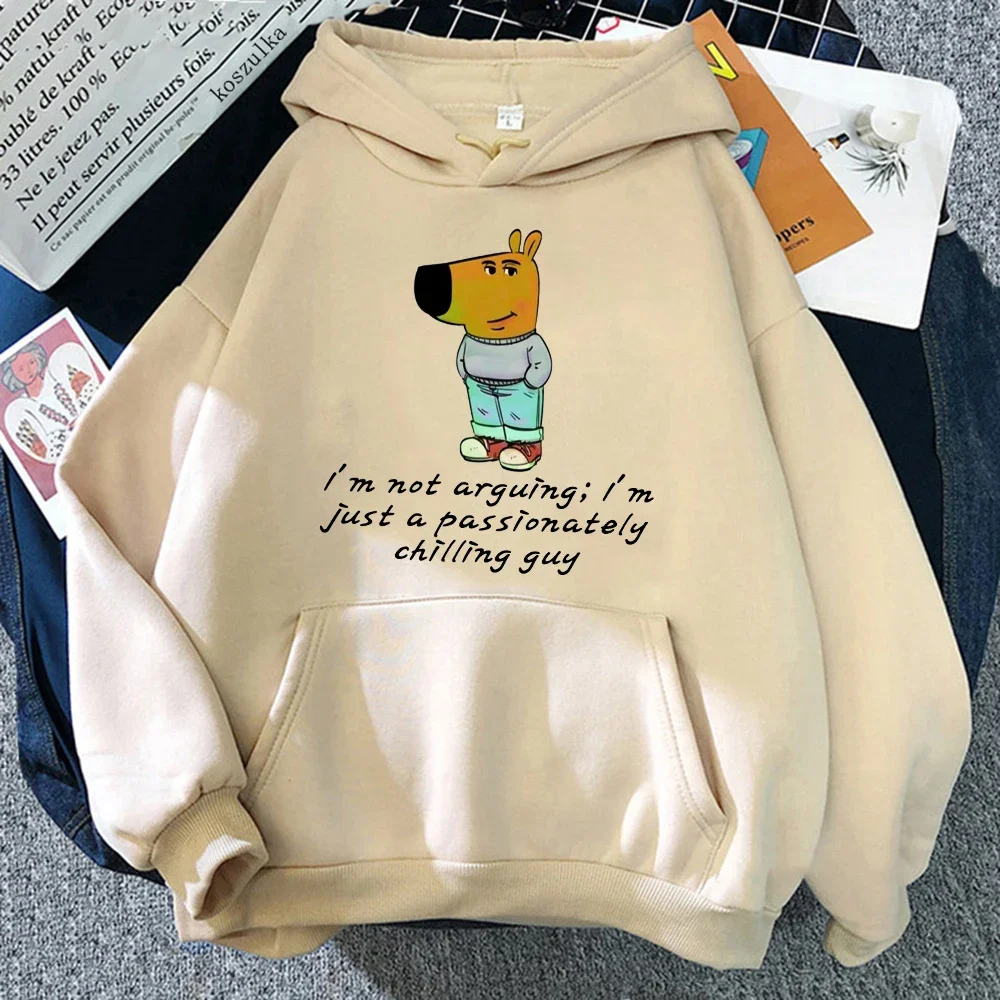 Chill Guy Hoodies Cartoon Funny Graphic Printing Sweatshirts Hooded ...