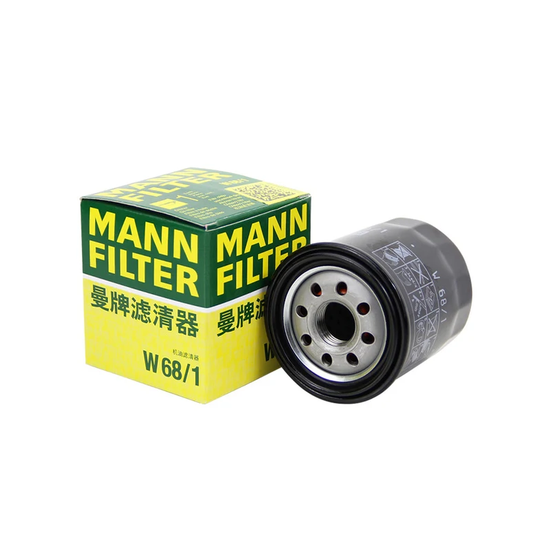 Масляный фильтр MANNFILTER W68/1 для TOYOTA Avanza GEELY EC7 GC7 Emgrand Vision X3 X6 GREATWALL ...