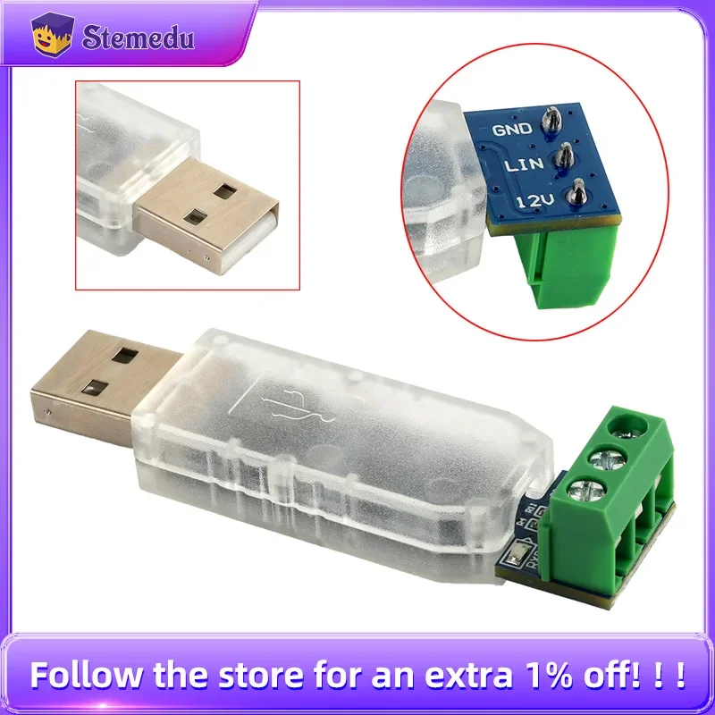 Контроллер анализа шины LIN USB-отладчик LIN Анализатор шины LIN (1 шт ...