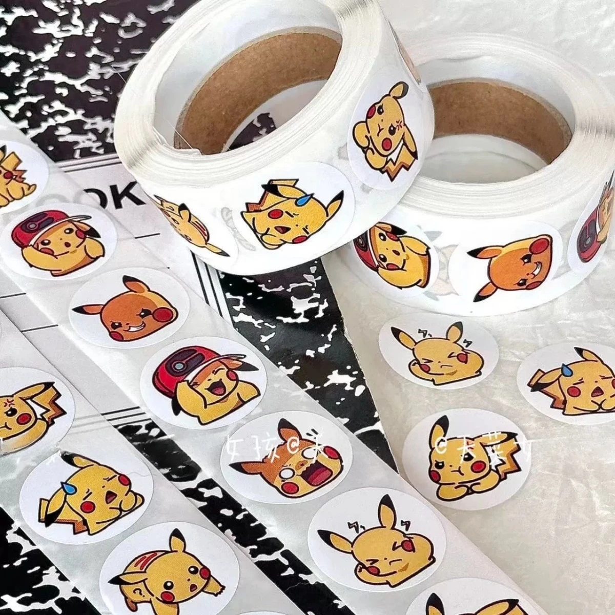 500 шт. наклейки Pokemon Pikachu MINISO | AliExpress