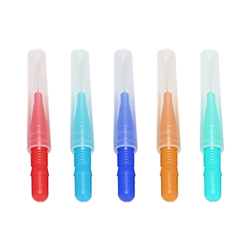 100Pcs Interdental Brush Teeth Soft Picks Tooth Floss Interdental Brush ...
