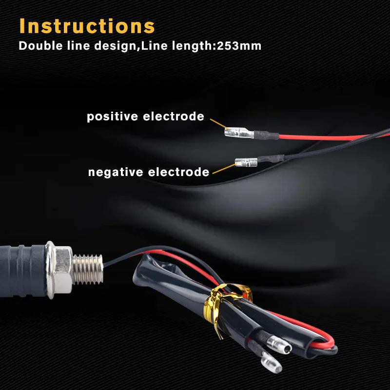 Motor Flashing Steering Lights 4PCS Motorcycle 12 LED Turn Signals ...
