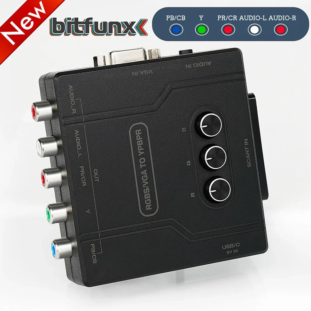 BitFunx RGBS Scart VGA в YPBPR Конвертер для PS2/Dreamcast/Xbox/Saturn ...
