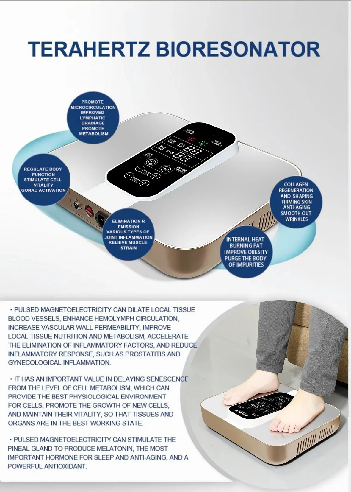 Оборудование для физиотерапии Oly & life Terahertz био-энергия p90 pemf ...