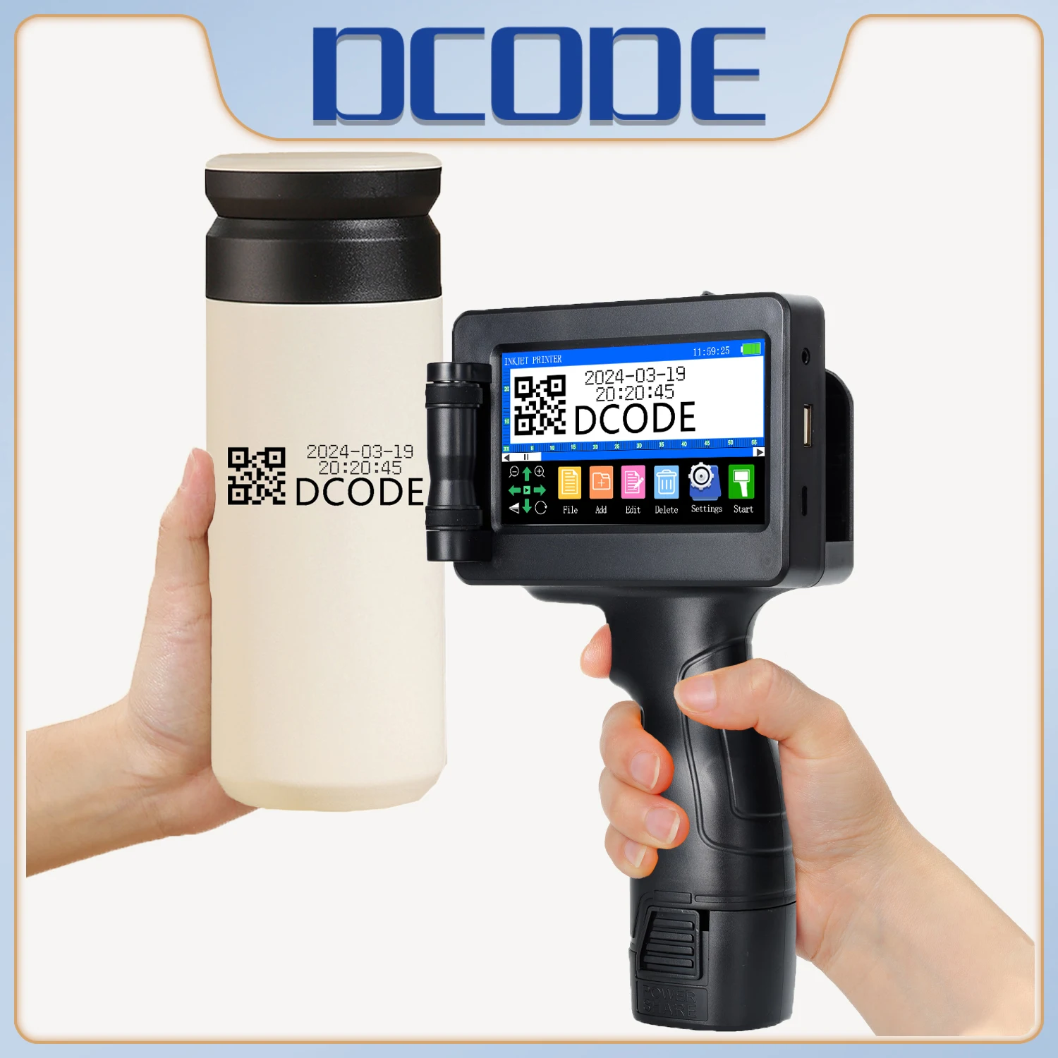 Портативный принтер DCODE 1755PLUS 12,7 мм | AliExpress
