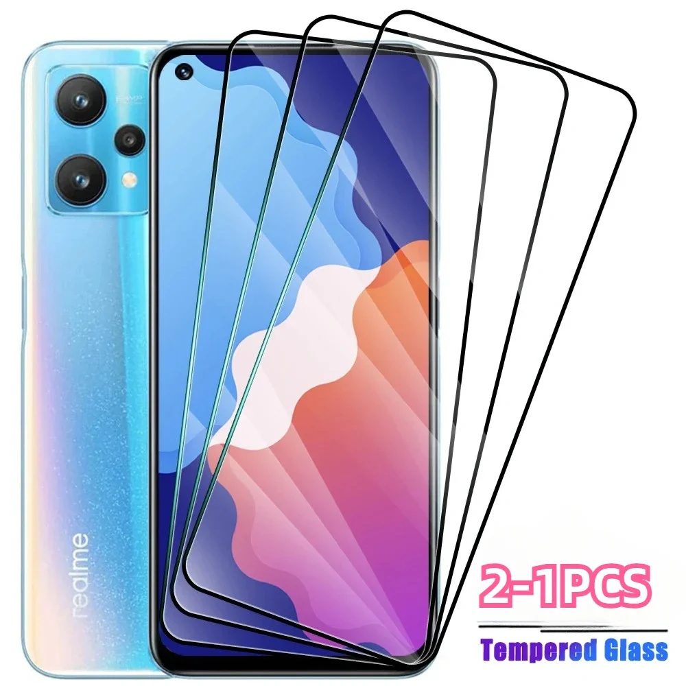 2-1 шт. закаленное стекло для Realme 10 11 12 Plus 4G 9 8 7 6 Pro Защитная пленка для экрана на ...
