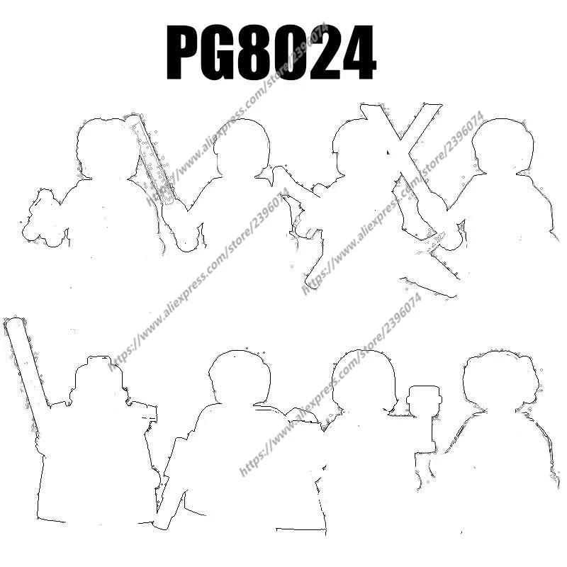 PG8024 Фигурки Аксессуары для фильмов Строительные блоки Кирпичи ...