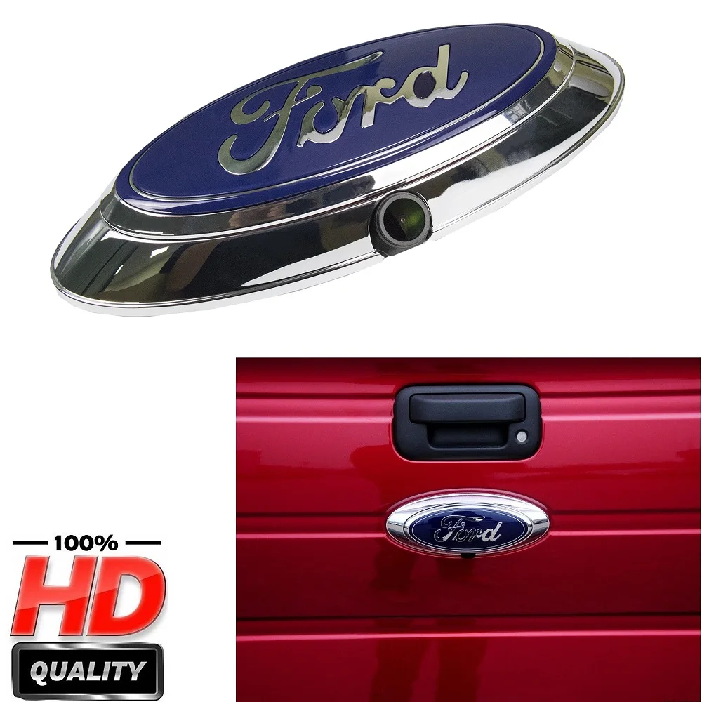 HD 1280x720p Backup Camera Replacement Ford Emblem for F150 F250 F350 ...