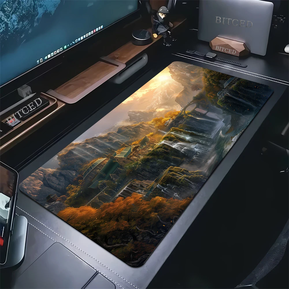 Laptop Office Large Table Mat 900x400 Keyboard L-Lord The of the Rings ...