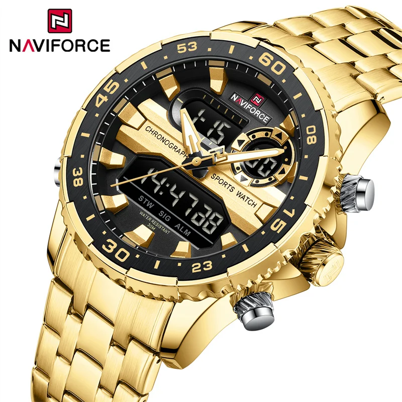 NAVIFORCE NF9234 мужские кварцевые спортивные часы | AliExpress
