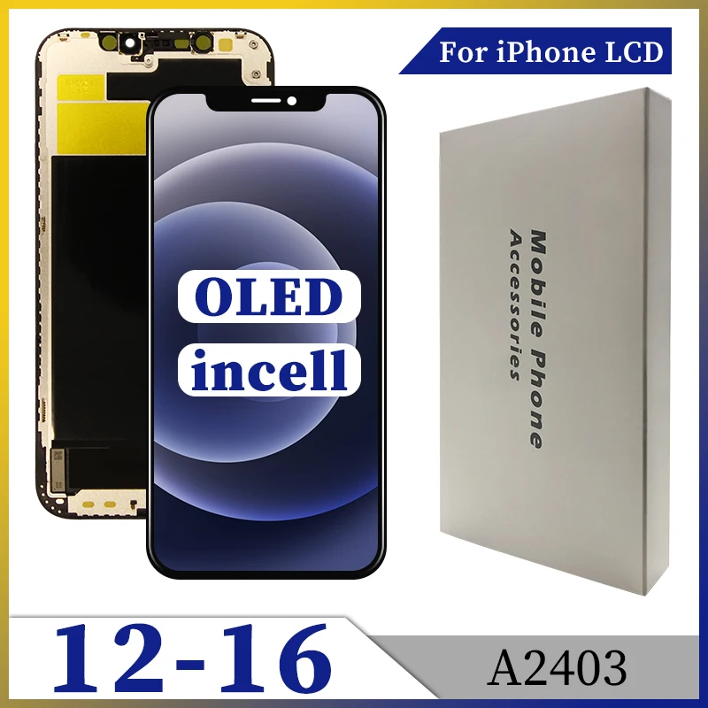 AAA+ OLED для iPhone 12 Pro Max ЖК-дисплей с 3D сенсорным экраном и дигитайзером для iPhone 13 ...
