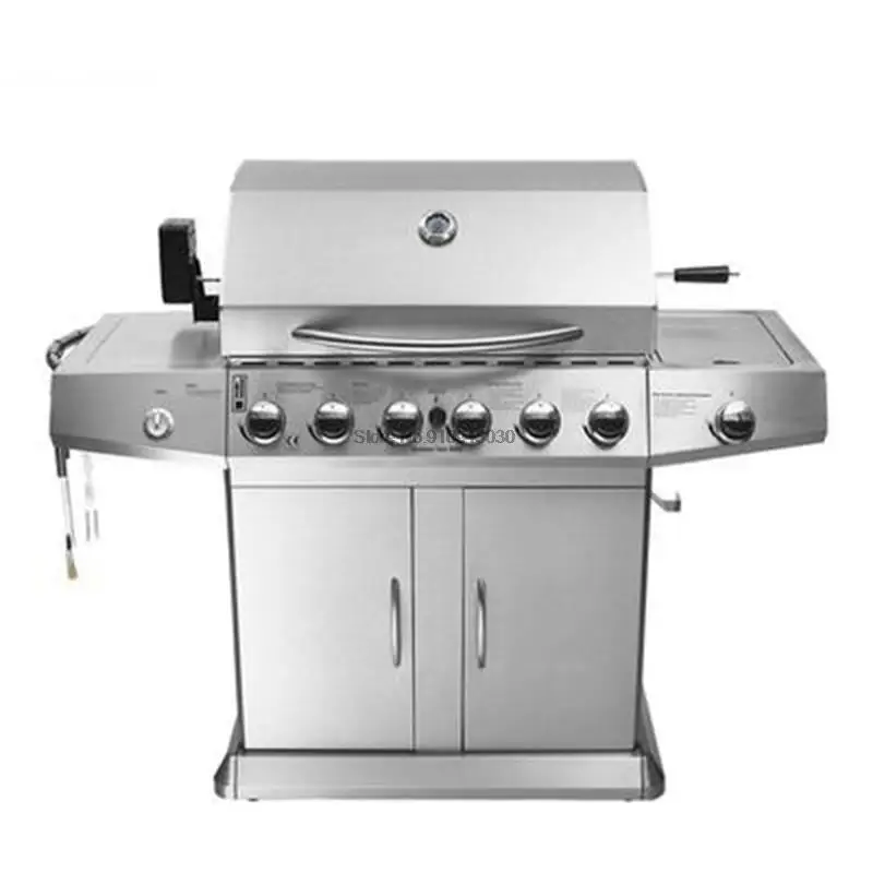 Высококачественный уличный газовый гриль для барбекю, уличный газовый ...