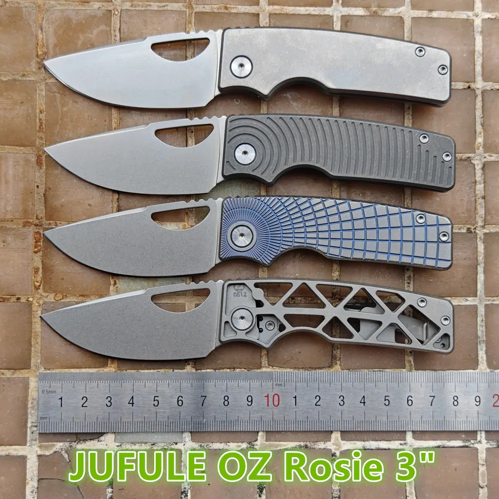 JUFULE Made OZ Rosie Титановая ручка 60+ HRC 154 см Стальной ...