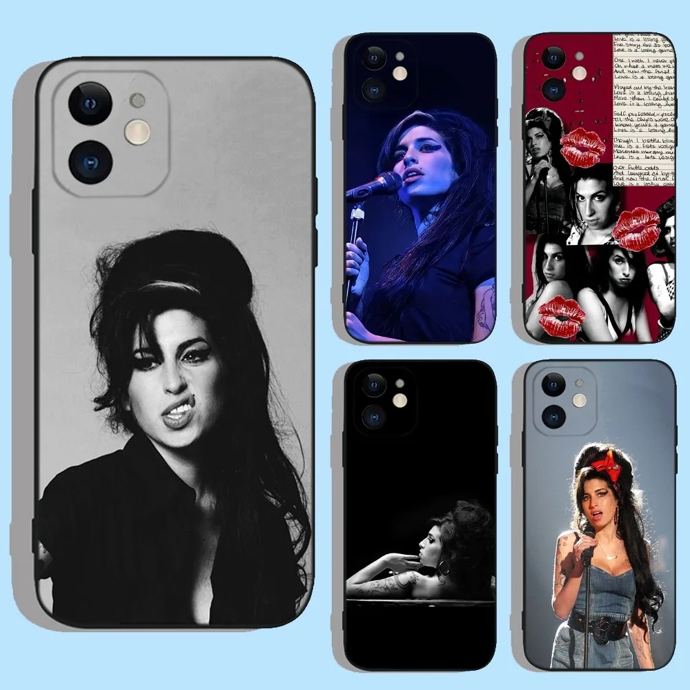 Singer Amy Winehouse Phone Case For iPhone 16,15,14,13,12,11,XS,XR,X,8 ...