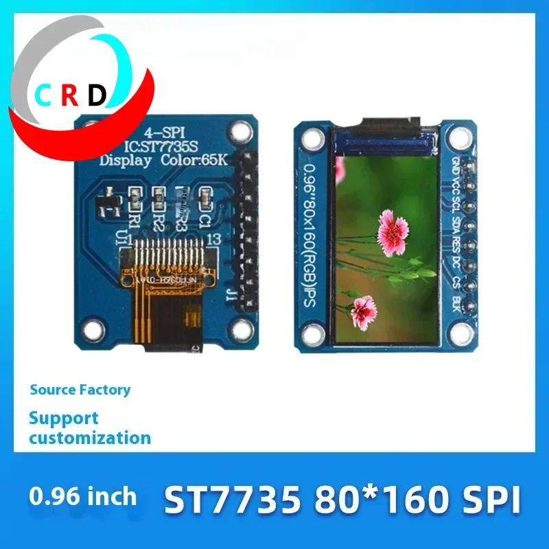 Changruida 0.96 inch TFT LCD 80x160 full color ST7735S small screen SPI ...