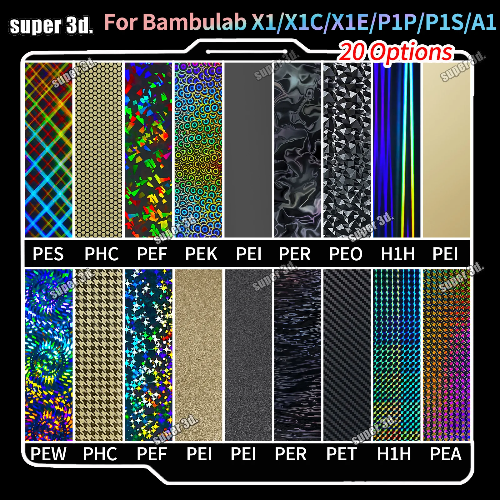 Bambulab Build Plate 257x257 Пружинный стальной лист Pei Peo Pey Sheet A1 X1C P1S Bambu lab Heat ...