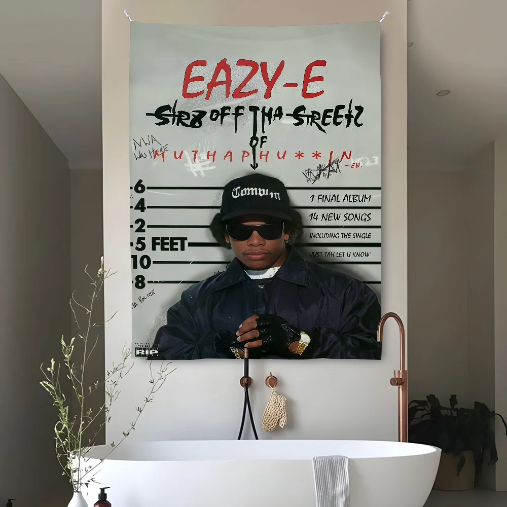 Гобелен Cool Rap E-Eazy-E-S Singer черный | AliExpress