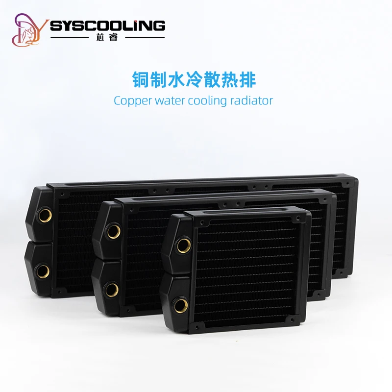 SysCooling радиатор водяного охлаждения 120/240/360 мм черный | AliExpress