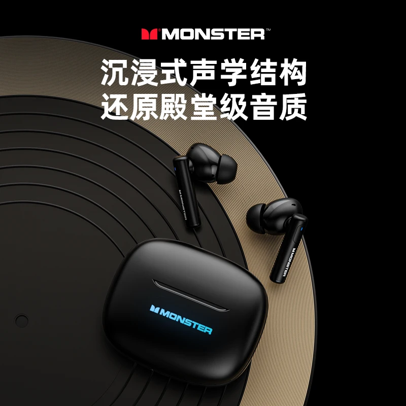 TWS-наушники Monster XKT26 с поддержкой Bluetooth 5,4 и микрофоном ...