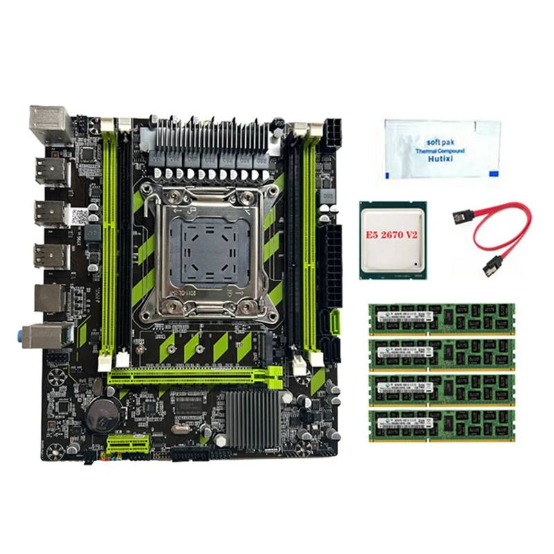 Материнская плата X79G LGA2011 + процессор E5 2670 V2 + оперативная ...