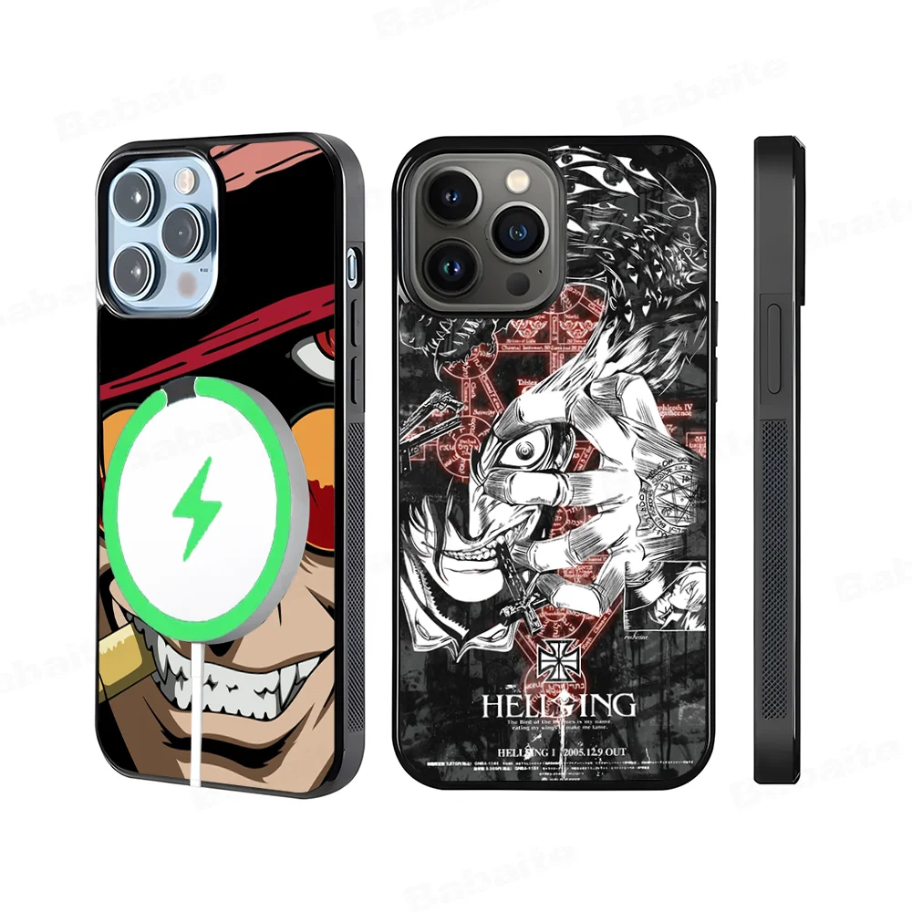 Alucard Hellsing Anime Phone Case Magnetic Case For iPhone 16 14 13 12 ...