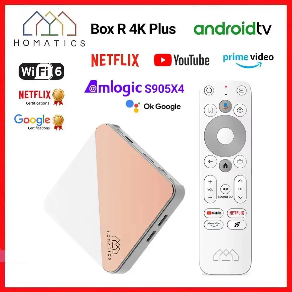 Homatics Box R 4K Plus Android TV приставка | AliExpress