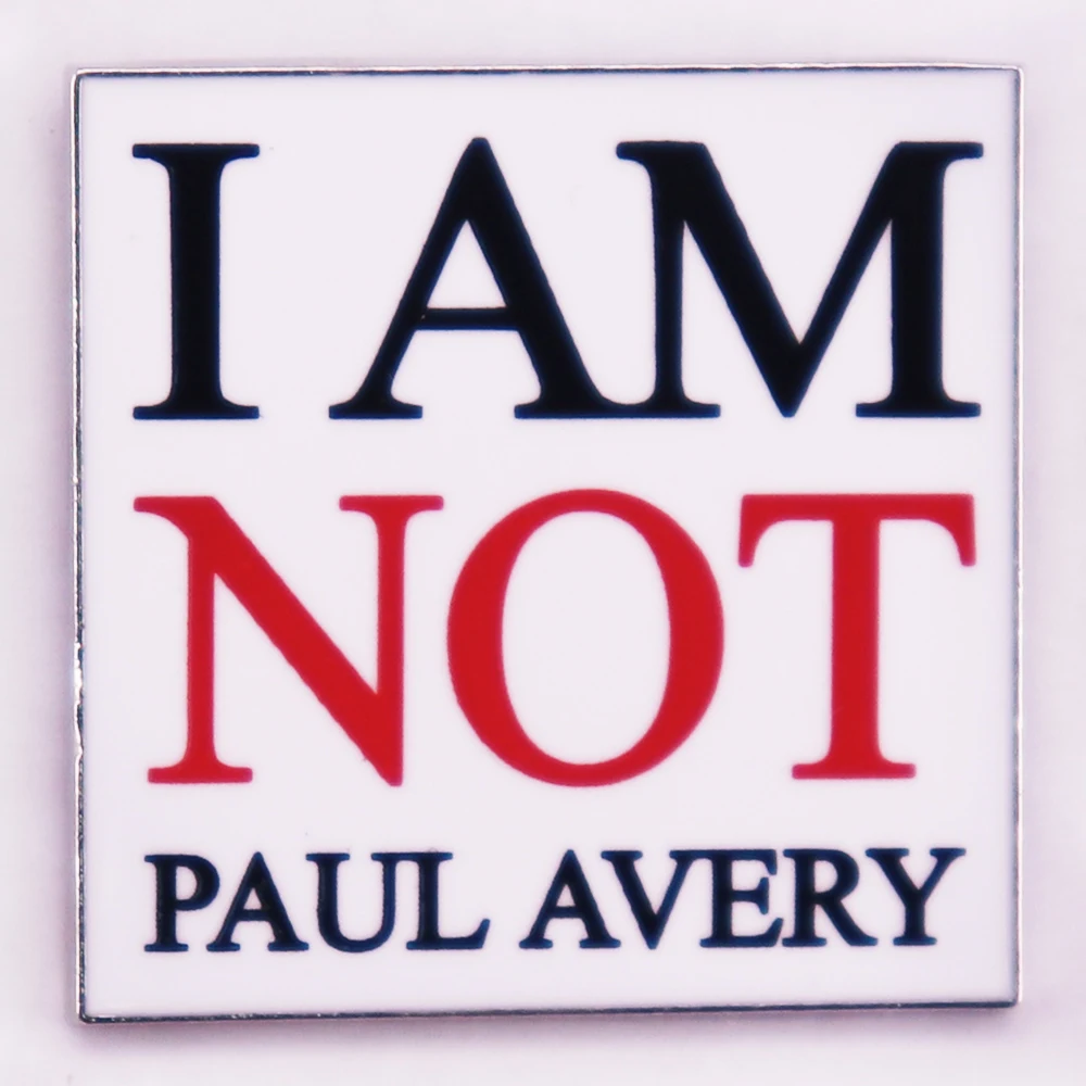 Zodiac Killer I Am Not Paul Avery Броши с эмалированными булавками ...