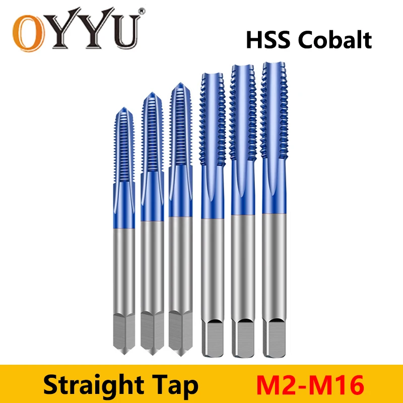 OYYU Титановый синий метчик с нанопокрытием, метчики M2 M3 M4 M5 M6 M8 ...