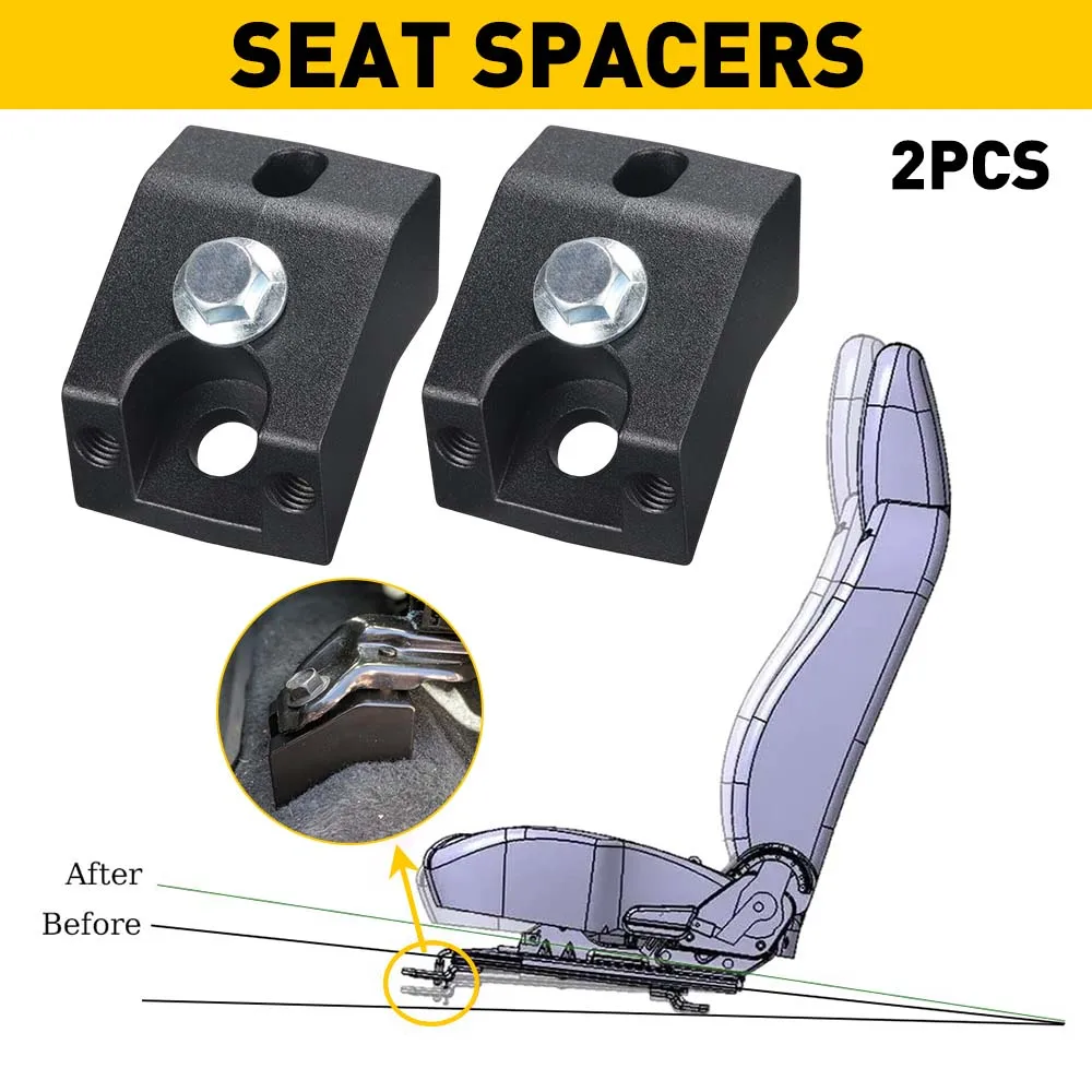 2Pcs Riser Seat Spacers Jackers Lift Kit Fits Black For Toyota Tacoma ...