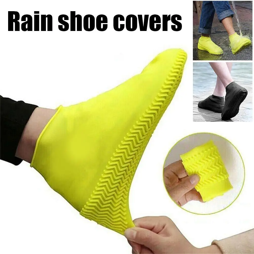 1 пара, силиконовые водонепроницаемые чехлы для обуви | AliExpress