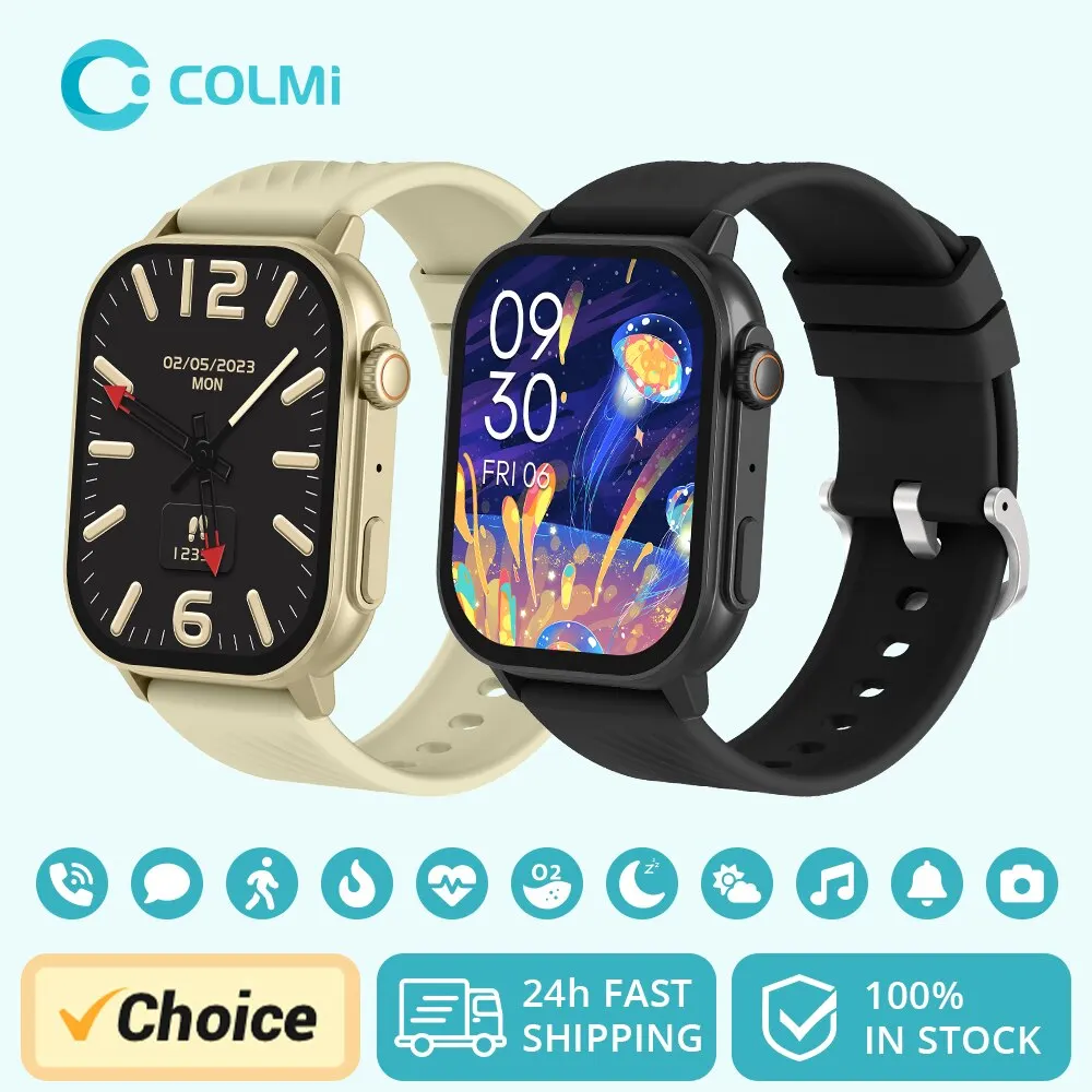 COLMI 2,04 ''Супер AMOLED дисплей Смарт-часы для мужчин и женщин 100 ...