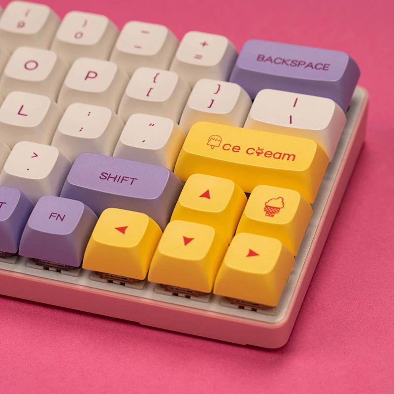 135 Keys Keycaps PBT DYE-Sublimation ice cream KeyCap For Mechanical ...