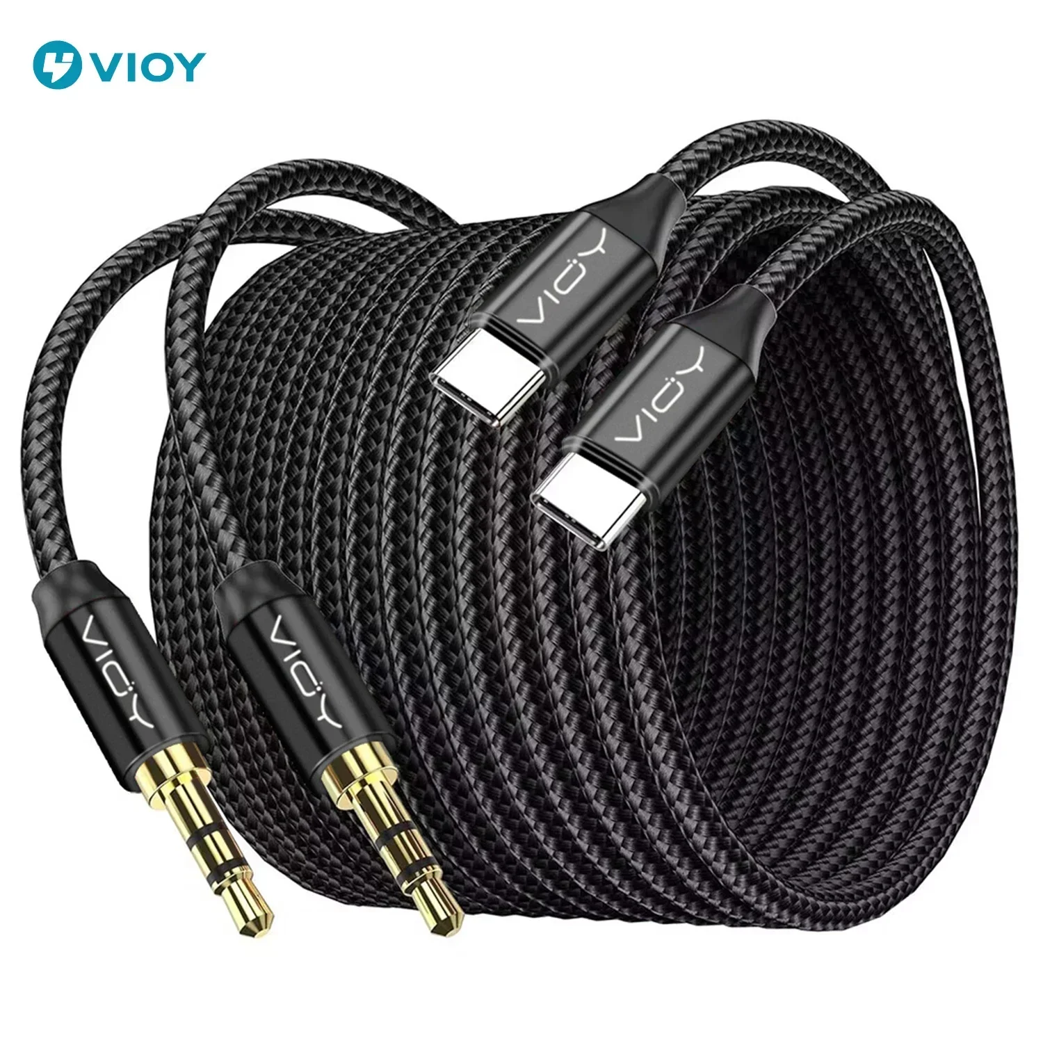 Стерео Aux-кабель USB Type-C, 1 м, разъем 3,5 мм, со штыревыми соединителями Aux | AliExpress