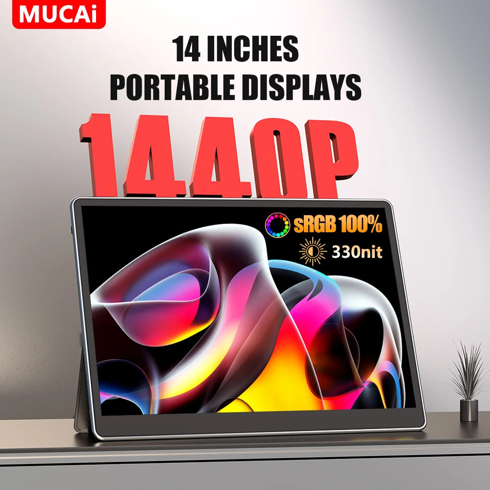MUCAI N140 14-дюймовый портативный монитор, разрешение 60 Гц ...
