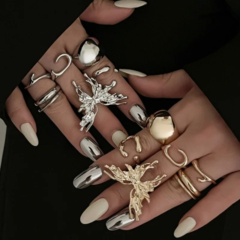 Набор колец JWER с бабочками | AliExpress