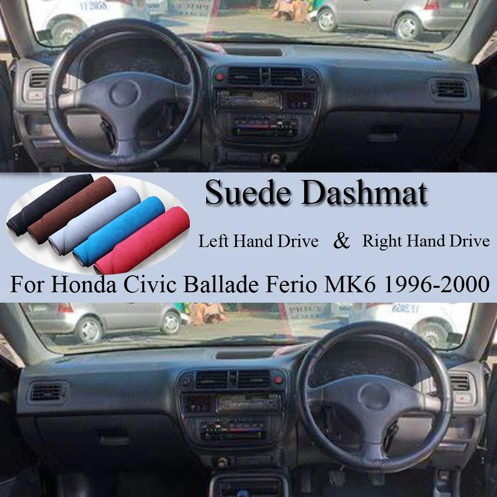 Для Honda Civic Ballade Ferio MK6 EJ EK EM 1996-2000 Замшевый коврик ...