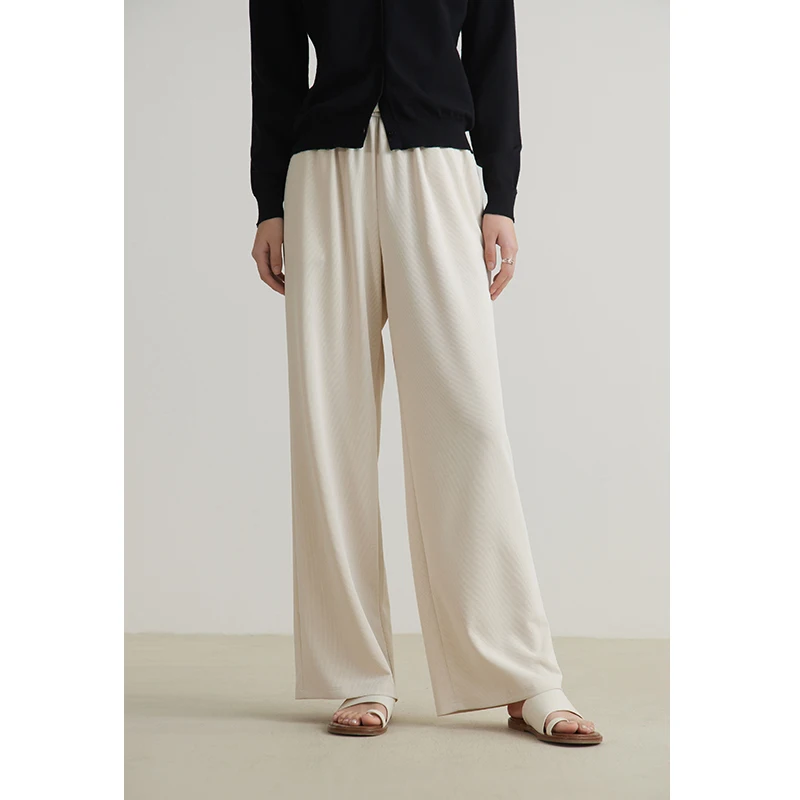 Женские прямые брюки-трубы с высокой талией | AliExpress