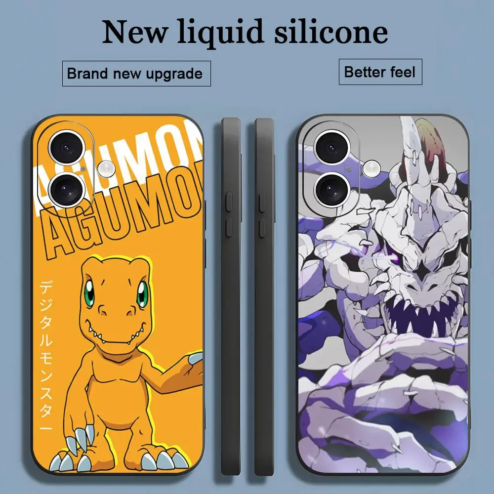 Digimon Anime Popular Cool Phone Case For iPhone 16 15 14 13 12 11 X XR ...