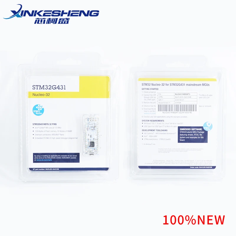 NUCLEO-G431KB STM32 Nucleo-32 плата разработки с STM32G431KB MCU, поддерживает Arduino nano ...