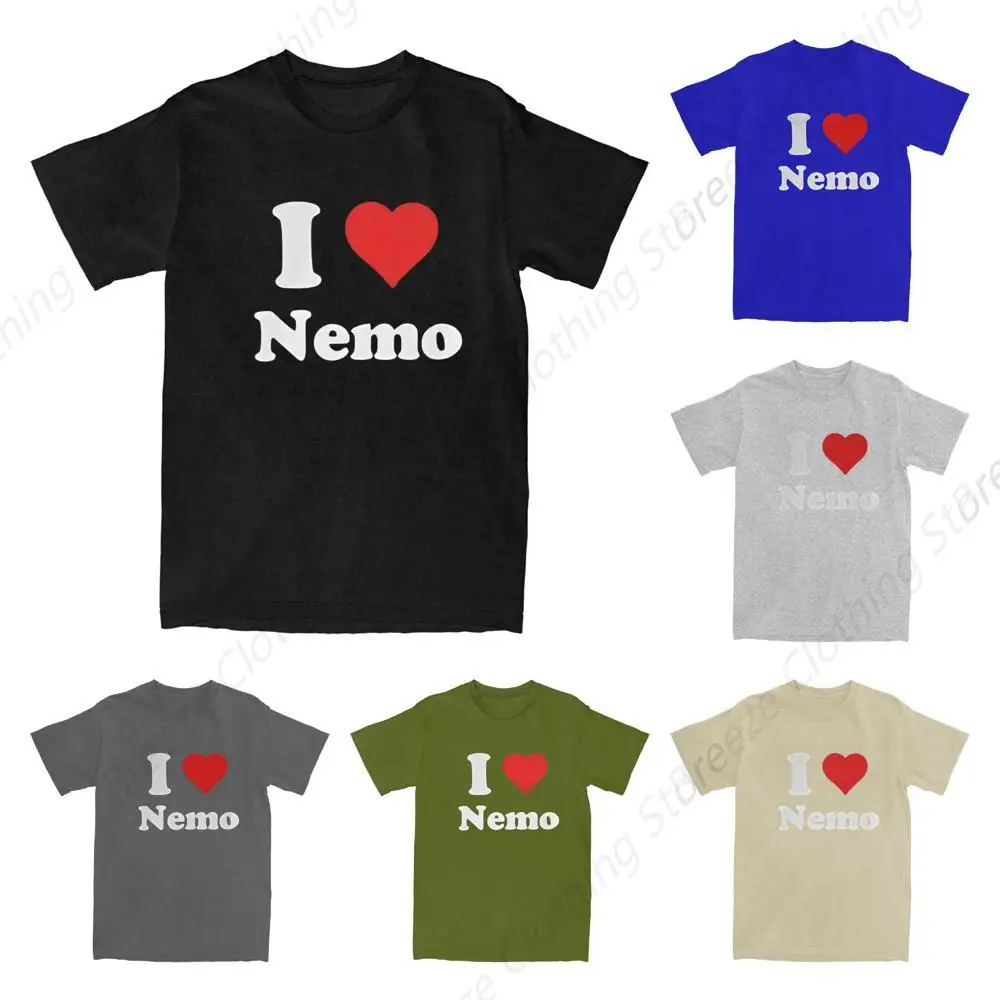 Men's I Love Nemo Eurovisions 2024 I Heart Nemo T Shirts Cotton Top ...