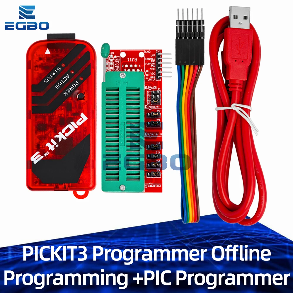 Программатор PICKIT3 PIC KIT3 PICKIT 3, автономное программирование, чип микроконтроллера PIC ...