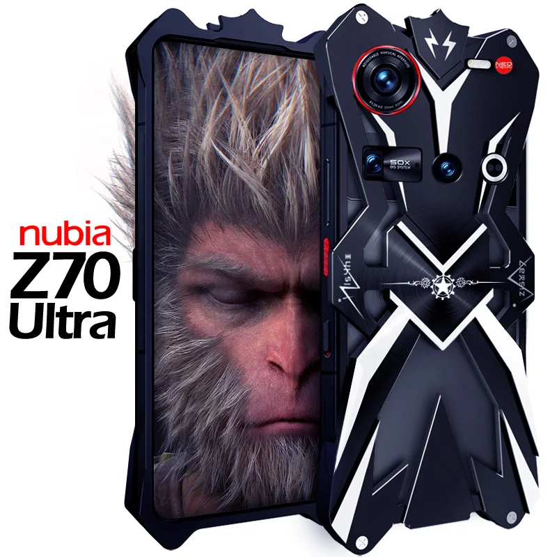 Противоударный бронзовый металлический чехол для телефона ZTE Nubia Z70 ...