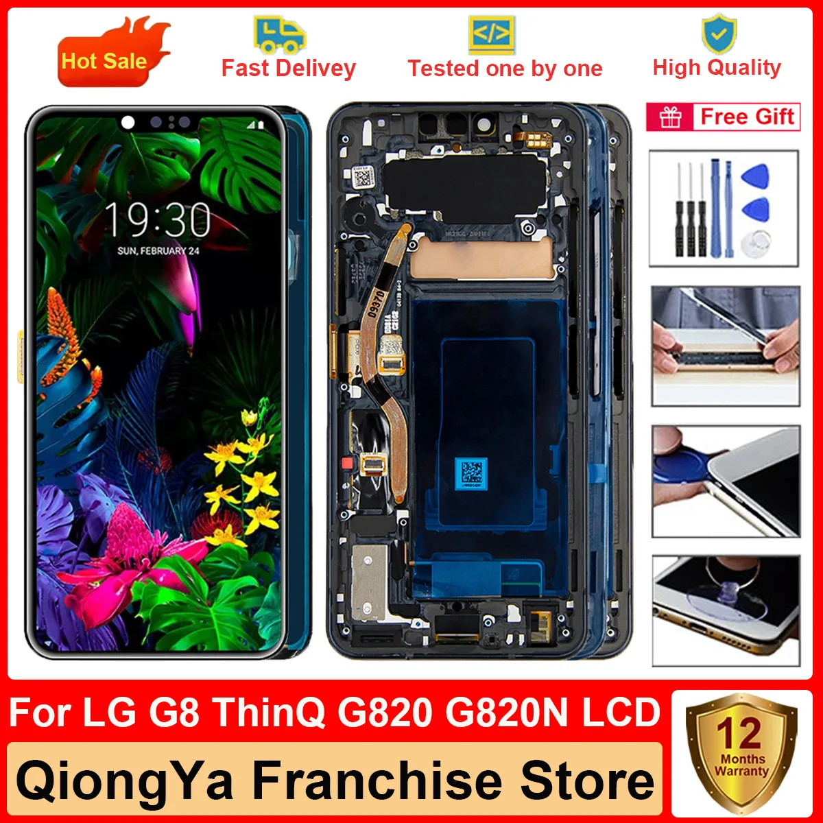 6,1 "оригинальный g820 дисплей для LG G8 ThinQ G820 LM-G820N G820UM0 G820UM1 G820UMB G820QM7 ЖК ...